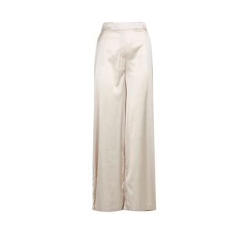 Gran Sasso Weite Seidenhose - - Trousers - Damen - Beige - XS