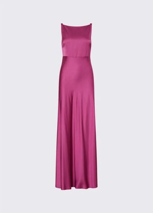 Liu Jo Femme, Robes, Violet, Taille: 44 FR Robe Maxi en Satin