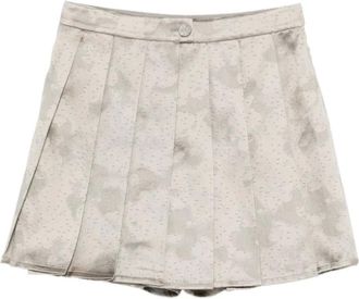Emporio Armani Femme, Jupes, Gris, Taille: 40 FR Jupe-Culotte en Tissu Jacquard Fleur Camou