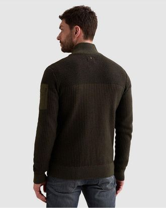 PME Legend Cardigan mit markanter Struktur, Baumwolle, Regular Fit