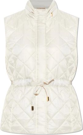 Michael Kors Femme, Vestes, Beige, Taille: 38 FR Veste sans manches isol&eacute;e