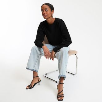 La Redoute Collections Pull Col Rond En Fine Maille Brillante