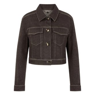 Marc Cain Denim Jacket - - Jackets - Damen - Braun - 2XL