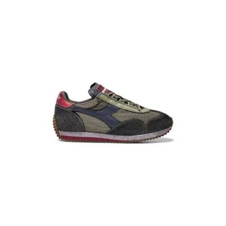 Diadora Homme, Chaussures, Vert, Taille: 45 EU Baskets Heritage Dirty Stone Wash