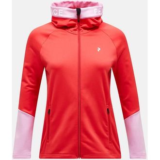 Peak Performance Damen Kapuzensweat W Rider Zip Hood-BRILLIANT RED-MORNING D