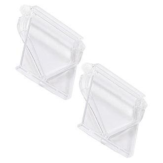 NUOBESTY 2 St&uuml;ck Teiliges Transparentes Tv top Regal Verstellbarer Werkzeugloser Monitor oberregalhalter zur Praktischen Aufbewahrung von Router Ladeger&auml;ten un