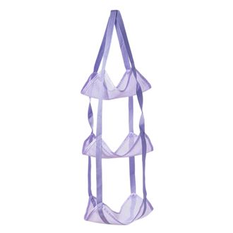 Generico Ballregal - Vertikale Halterung aus mehrschichtigem Netz, vertikales Regal f&uuml;r Basketb&auml;lle und Fu&szlig;ball, f&uuml;r Basketball, Fu&szlig;ball, Volleyball, Spielzeug