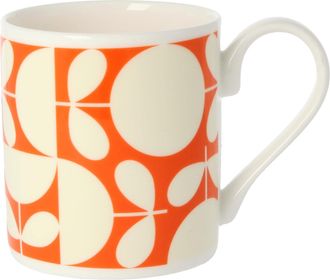 Orla Kiely Patchwork Mug Colour: Orla Kiely Orange