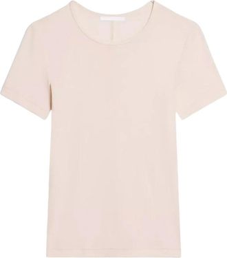 Helmut Lang Femme, Tops, Beige, Taille: 36 FR Shrunken Tee