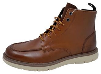 Geox Homme U Pove Bottines à la Cheville, Marron Clair, 44 EU