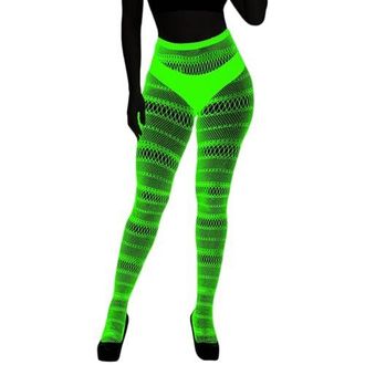 Generic Chaussettes Femme Fantaisie Funny Socks Bas R&eacute;sille Lumineux Dans Le Noir Avec Motif Ray&eacute; Transparent Housses Pour Femmes Soir&eacute;es Et &Eacute;v&eacute;nements