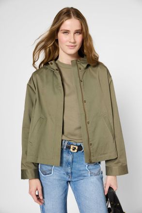 Gerard Darel Parka courte &agrave; capuche - ZINAIDA - Vert Kaki