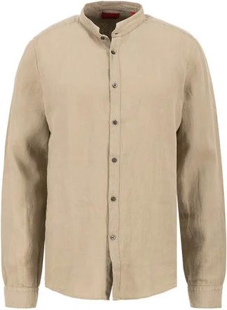 HUGO BOSS Herren Hemd beige Slim Fit