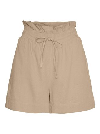 Vero Moda Damen Vmmymilo Hw Paperbag WVN Ga Shorts, Irish Cream, XS EU