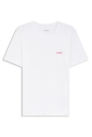HUGO BOSS Hommes T-Shirt RN Triplet P Lot de Trois t-Shirts en Coton &agrave; Logo imprim&eacute;