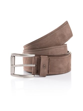 Tom Tailor Lederg&uuml;rtel TOM TAILOR TTJAY, Herren, Gr. 100, braun, Rindsleder, unifarben, G&uuml;rtel Lederg&uuml;rtel, mit silberfarbener Schlie&szlig;e