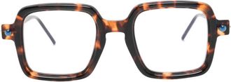 Kuboraum Brille mit eckigem Gestell - Braun