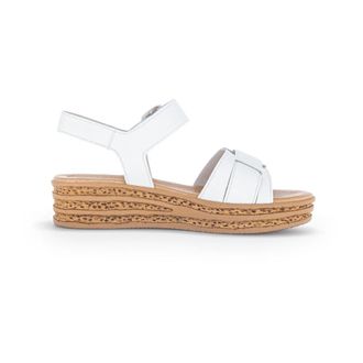 Gabor Leichte Damen Sandale mit optimaler Passform - - Shoes - Damen - Wei&szlig; - 40 1/2 EU