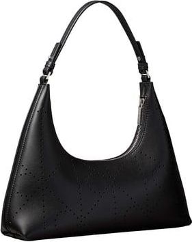 Calvin Klein Sac &eacute;paule perforation logo en cuir