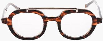 OAMC Turtle Printed Rounded Sunglasses size Unica