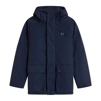 Fred Perry Homme, Vestes, Bleu, Taille: XL Manteaux