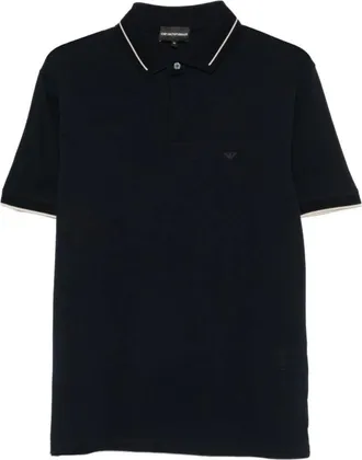 Emporio Armani Homme, Tops, Bleu, Taille: 2XL Polos