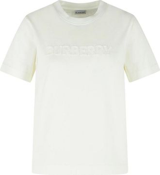 Burberry Pull Col Rond - Blanc