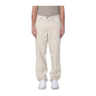 Emporio Armani Entspannte Baumwoll-Twill-Hose - - Jeans - Herren - Beige - W30