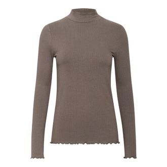 Kaffe T-shirt col roul&eacute; KAdrew - Femme - Pulls - Brun - Taille: 44 FR