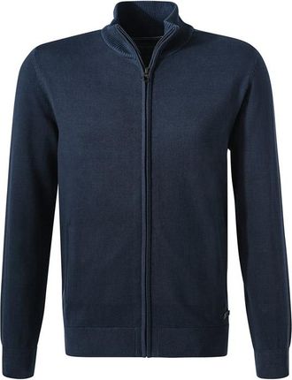 Pierre Cardin Herren Cardigan blau unifarben