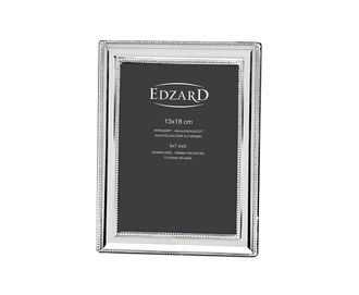 Zilverstad Fotorahmen versilbert 13x18cm Bilderrahmen Perlrand