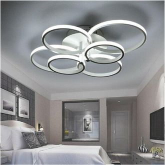 Trade Shop Trade Shop - PLAFONIERA LED MODERN 6 ANEL LAMPADARIA 51 W LUCE FREDDA CALDA NATURALE C08