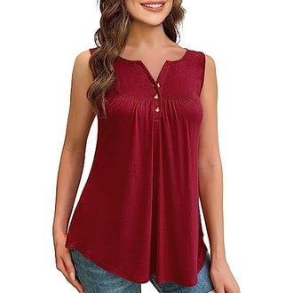 Generic Debardeur Femme Manche Courte Long Running Yoga Large Bretelles Asymetrique Microfibre Posture Echancre Multicolore Militaire Boutons Blousant Motif R