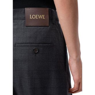 Loewe Pantalon tailleur ceintur&eacute; en laine