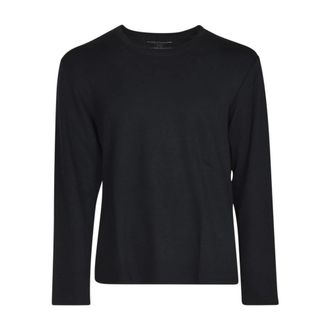 Majestic Filatures Langarmshirt - - Tops - Herren - Schwarzk - 2XL