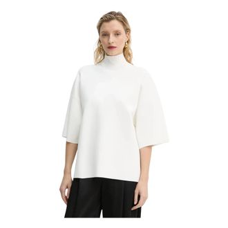 Theory Stretch-Jersey-Rollkragen-Oberteil - - Knitwear - Damen - Beige - S