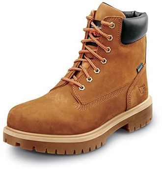Timberland 6IN Direct Attach, Mens, Cinnamon, Soft Toe, EH, WP/Insulated, MaxTrax Slip-Resistant Work Boot (10.5 M)