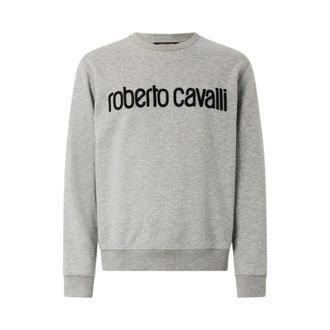 Roberto Cavalli Herren, Sweatshirts & Hoodies, Grau, 2XLGröße