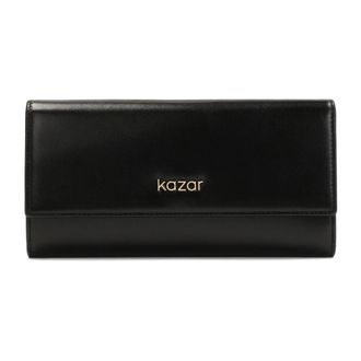 Kazar Schwarze rechteckige Lederbrieftasche - - Accessories - Damen - Schwarzk - ONE SIZE