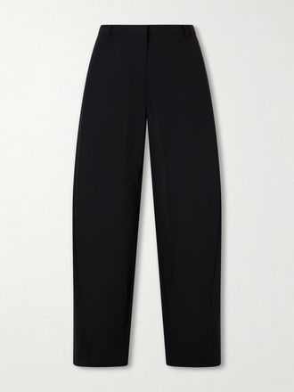 St.Agni Pantalon Barrel En Laine - Noir