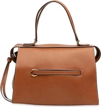 Celine 2014 kleine Ring Handtasche mit glattem Kalbsleder - Braun