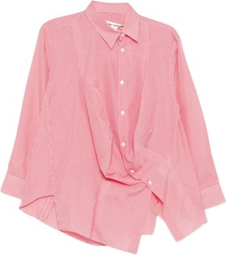 Comme Des Garçons Kariertes Hemd - Rot