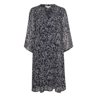 Part Two Femme, Robes, Bleu, Taille: 46 FR Robe &agrave; motifs bleu marine