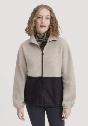 Hessnatur Fleecejacke Oversize aus Bio-Merinowolle mit Bio-Baumwolle (1-St)