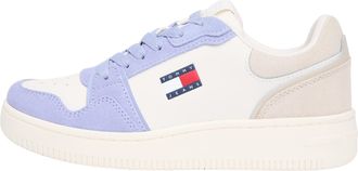 Tommy Jeans Damen Tjw Retro Basket Sneaker En0En02917 Low Top, BEIGE (Gulf Sand/Periwinkle Dust), 37 EU