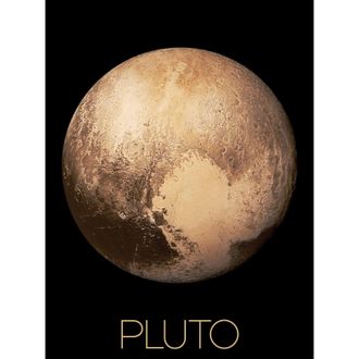 Artery8 NASA Unser Sonnensystem Pluto New Horizons Bild Ungerahmter Druck 30x40 cm