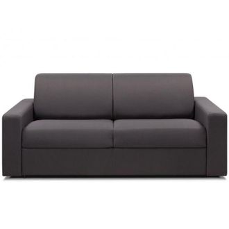 Inside75 Inside75 - Canap&eacute; convertible 120 cm avec matelas 14 cm en mousse polyur&eacute;thane - Tissu NEO gris anthracite - Ouverture rapide sans retirer les