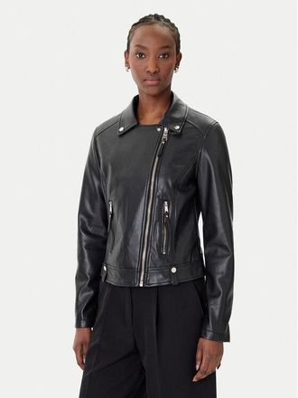 Rinascimento Rinascimento Jacke aus Kunstleder CFC0124666003 Schwarz Regular Fit