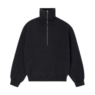 R&oacute;he Zweifach Rei&szlig;verschluss Rollkragenpullover - - Knitwear - Damen - Schwarzk - M