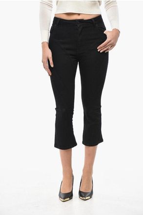 MUGLER Patchwork Effect Cropped Fit Denims size 38